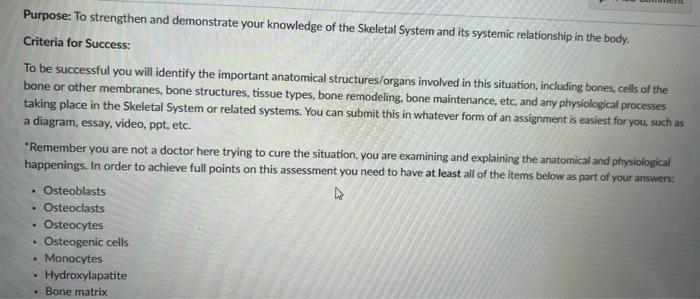 Solved Purpose: To strengthen and demonstrate your knowledge | Chegg.com