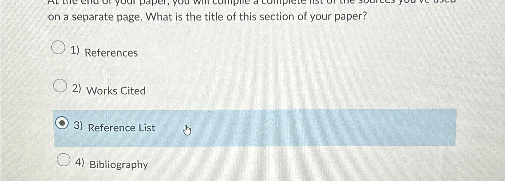 Solved on a separate page. What is the title of this section | Chegg.com