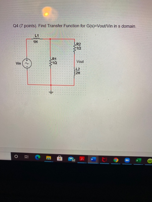 Solved Q4 (7 points). Find Transfer Function for | Chegg.com