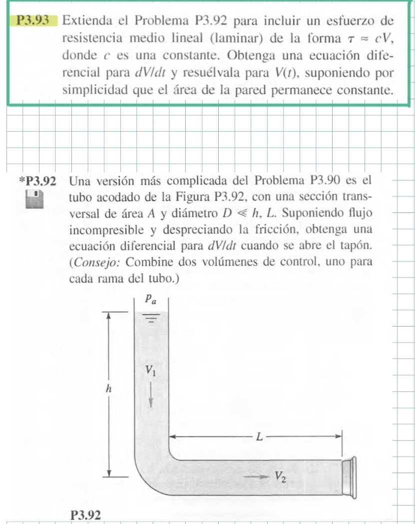 Solved P3.93 ﻿Extienda el Problema P3.92 ﻿para incluir un | Chegg.com