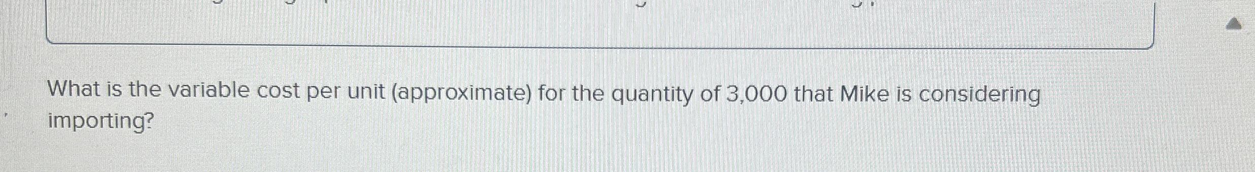 Solved What is the variable cost per unit (approximate) ﻿for | Chegg.com