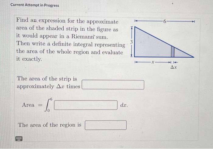 Solved Find an, expression for the approximate area of the | Chegg.com