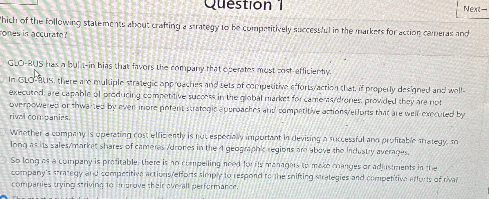 Solved hich of the following statements about crafting a | Chegg.com