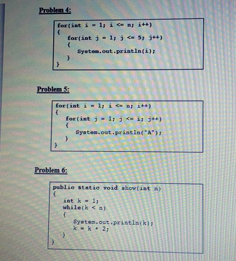 Solved Problem 4. for(int i = 1; i