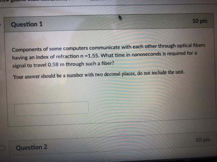 Solved 10 pts Question 1 Components of some computers | Chegg.com