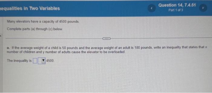Solved a. If the average weight of a child is 50 pounds and | Chegg.com