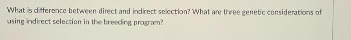 Solved What is difference between direct and indirect | Chegg.com