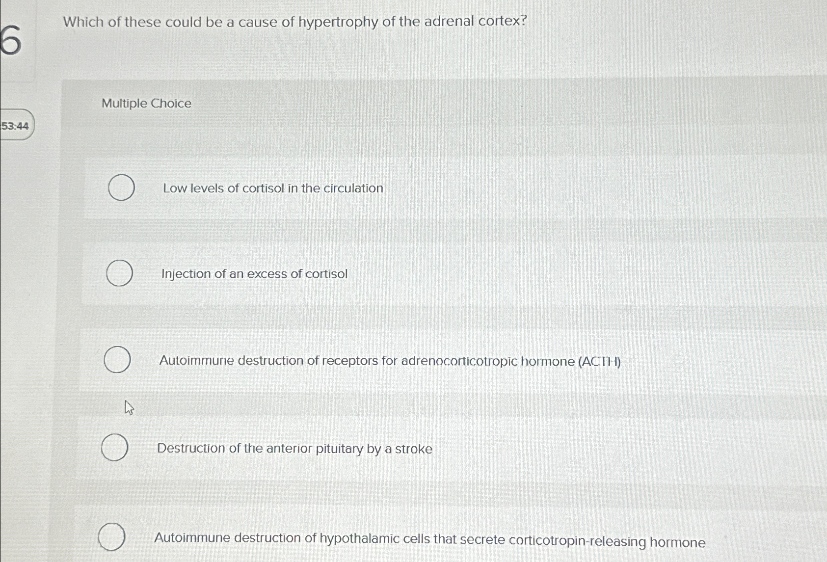 Solved Which of these could be a cause of hypertrophy of the | Chegg.com