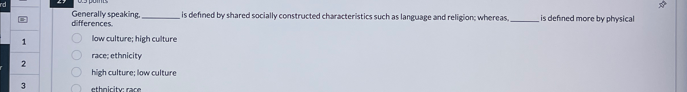 Solved Generally speaking differences. _ ﻿is defined by | Chegg.com