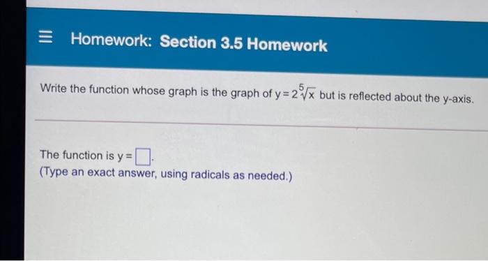 Solved Homework Section 3 5 Homework Write The Function