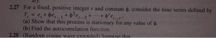 Solved aly. 2.27 For a fixed, positive integer r and | Chegg.com