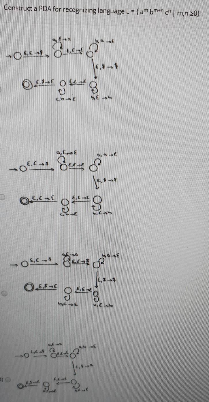 Solved Construct a PDA for recognizing language L = {am | Chegg.com