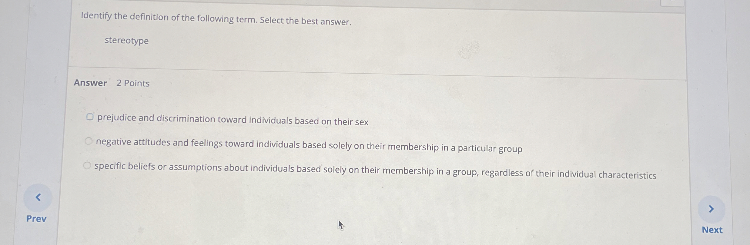 High Quality SOLUTION Identify the definition of the following term. Select | Chegg.com