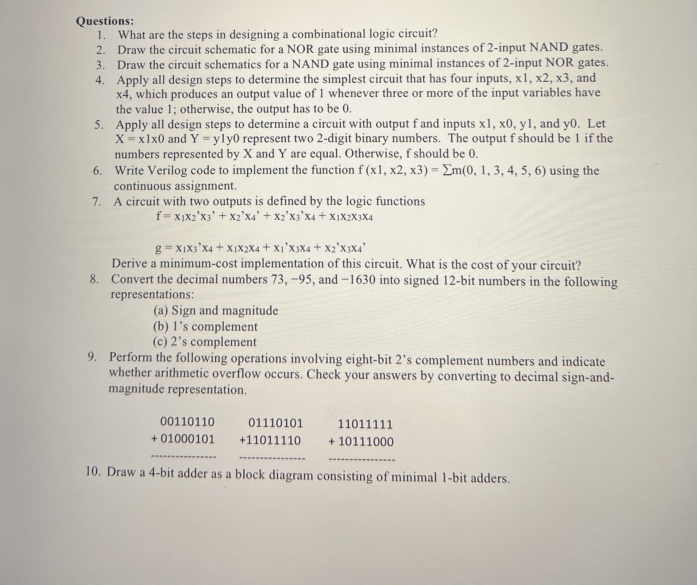 Solved Questions:What are the steps in designing a | Chegg.com