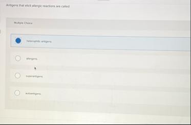 Solved Antpens that eltcit allergic reactions are | Chegg.com