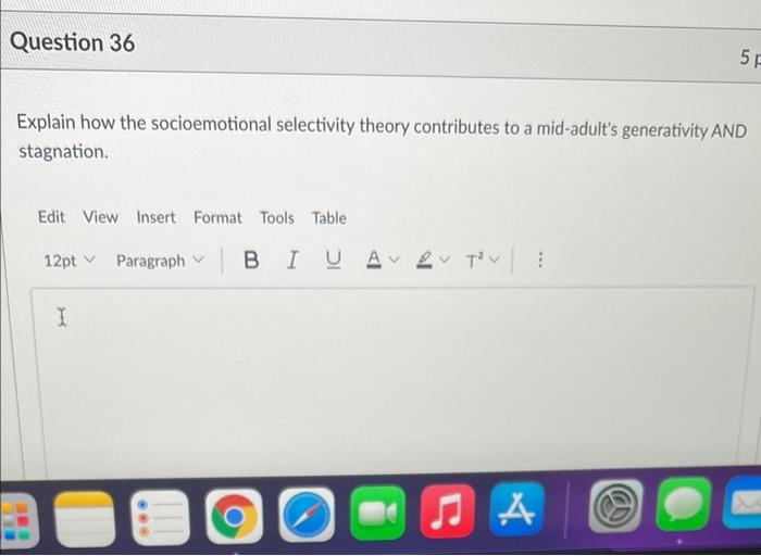 Solved Question 36 50 Explain how the socioemotional | Chegg.com