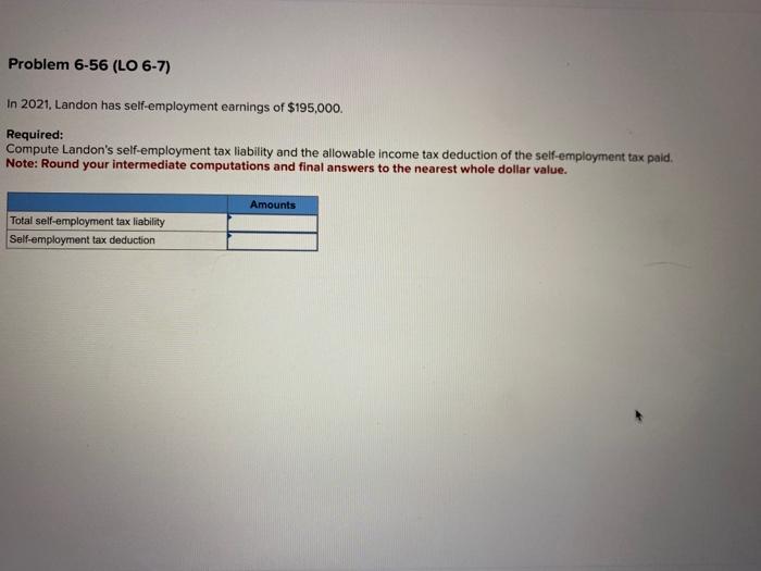 Solved In 2021, Landon has self-employment earnings of | Chegg.com