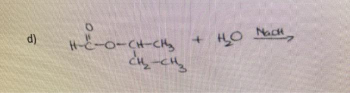 Solved 2. Draw the structural formulas for the reactants and | Chegg.com