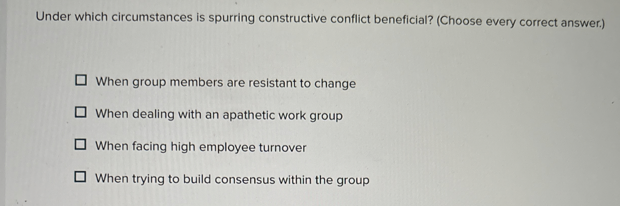Solved Under which circumstances is spurring constructive | Chegg.com