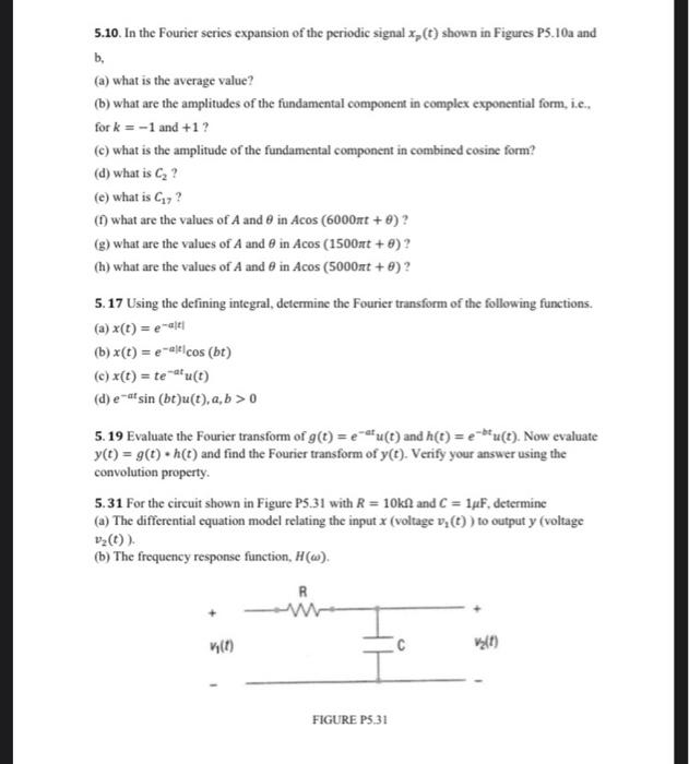 Solved please answer all questions for "signals and systems" | Chegg.com
