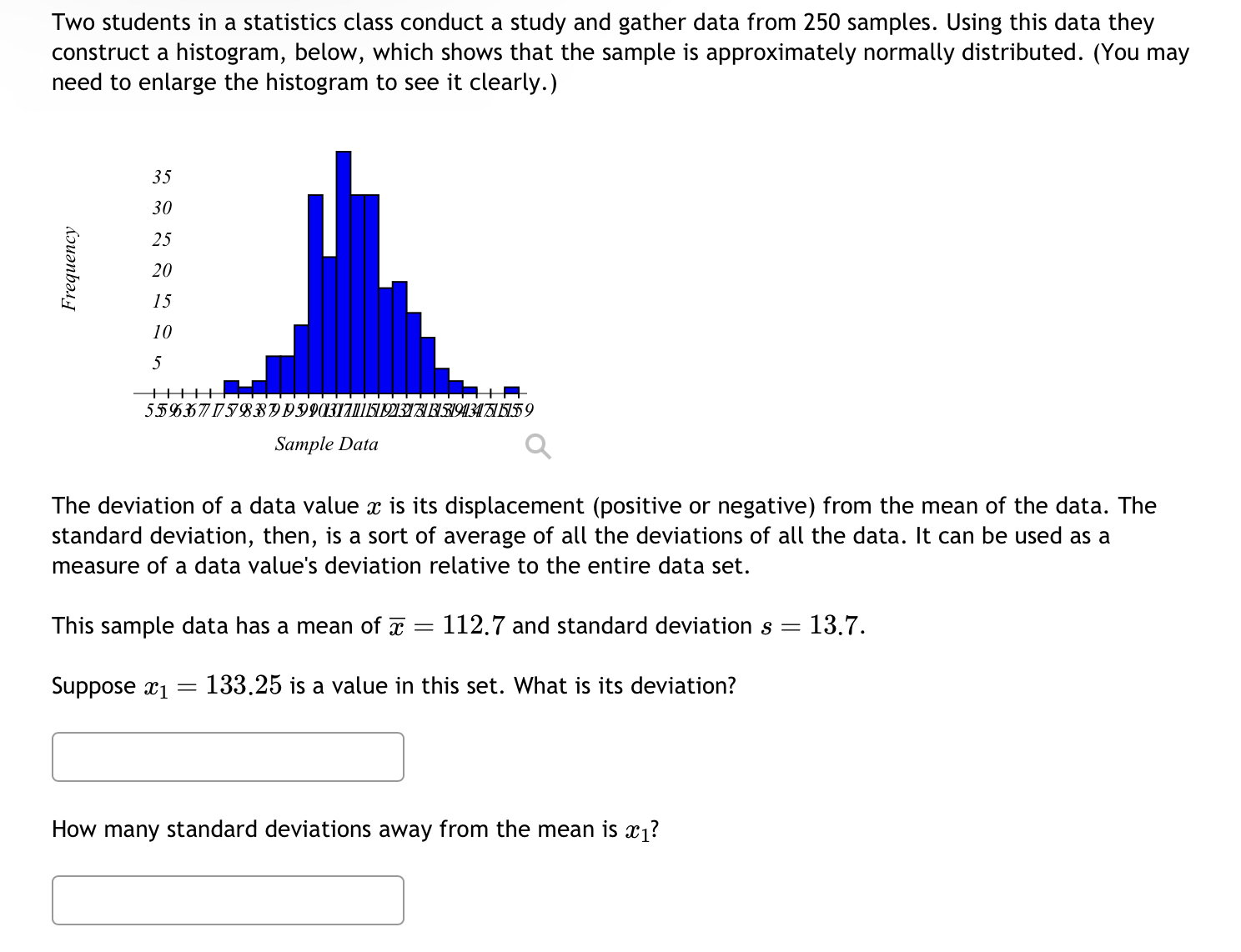 Solved Two students in a statistics class conduct a study | Chegg.com