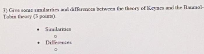 Solved 3) Give some similarities and differences between the | Chegg.com