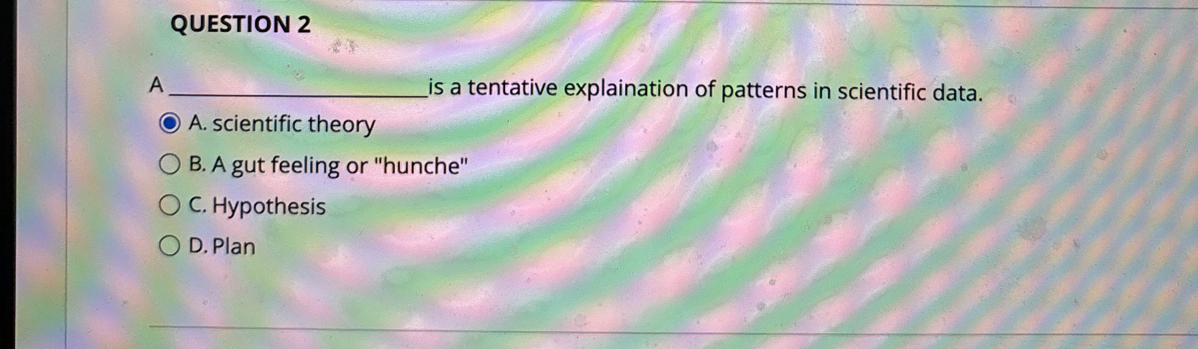 Solved QUESTION 2A s ﻿a tentative explaination of patterns | Chegg.com
