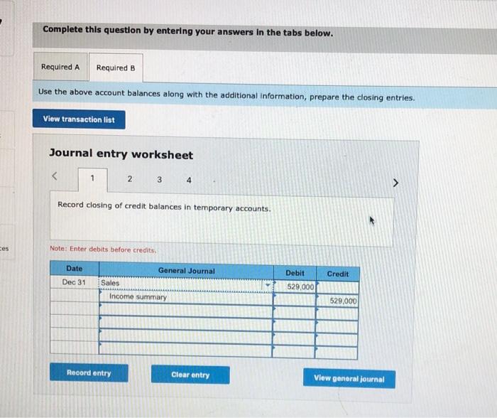 Solved The following list includes selected permanent | Chegg.com