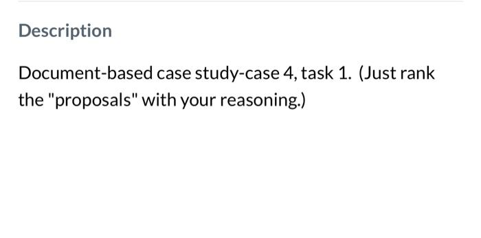 Description Document-based case study-case 4, task 1. | Chegg.com