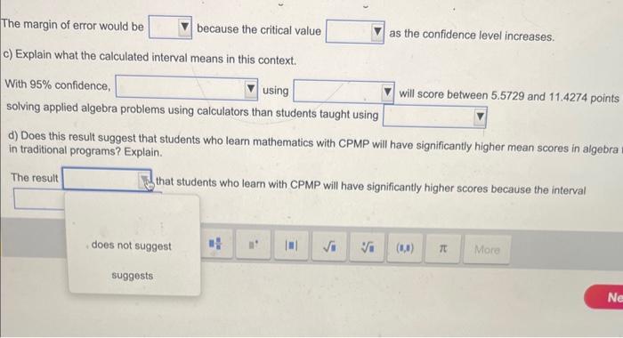 Solved The Core Plus Mathematics Project (CPMP) is an | Chegg.com