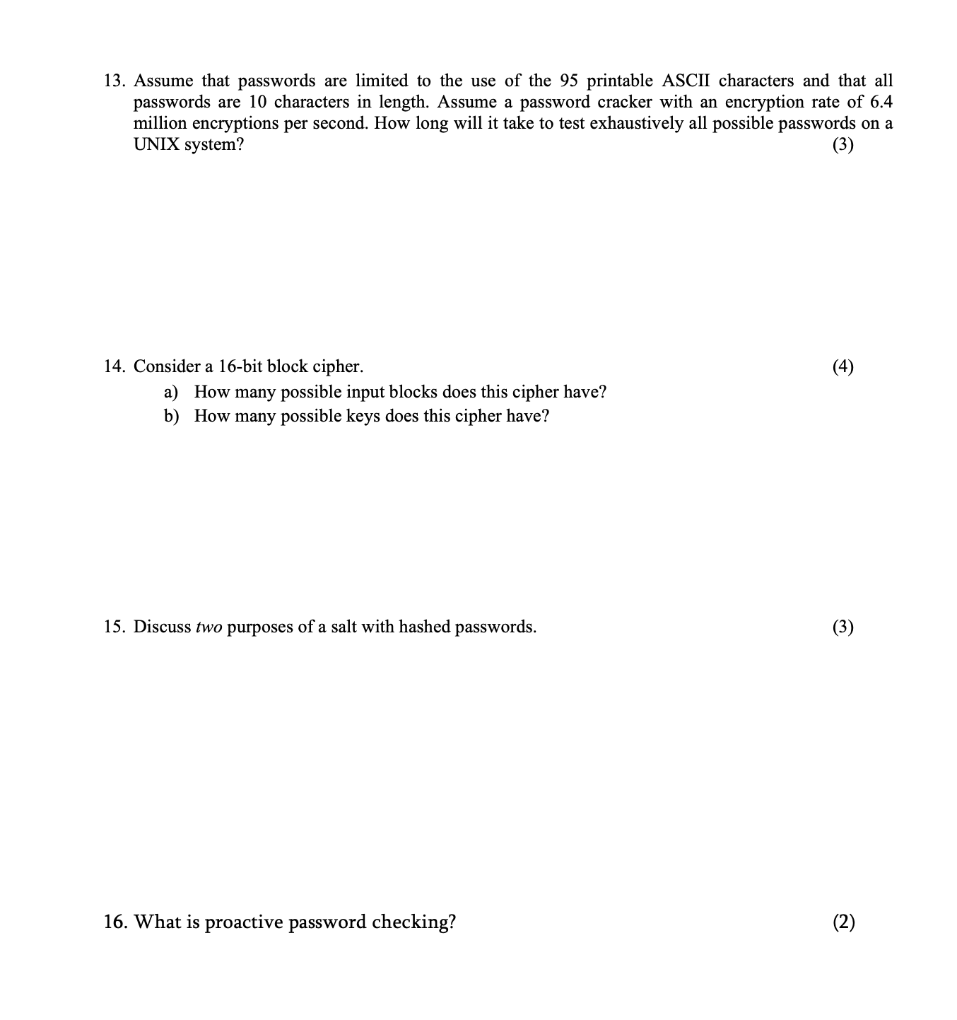 Solved Assume that passwords are limited to the use of the | Chegg.com