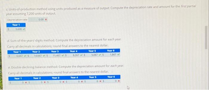 Solved Computing Partial Period Depreciation under Multiple | Chegg.com