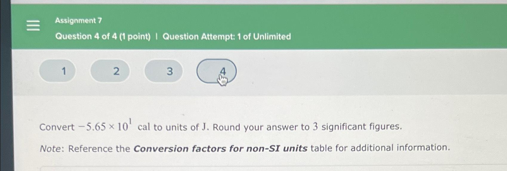 Solved Assignment 7Question 4 of 4 (1 point) I Question | Chegg.com Solved Assignment 7Question 4 of 4 (1 point) I Question | Chegg.com