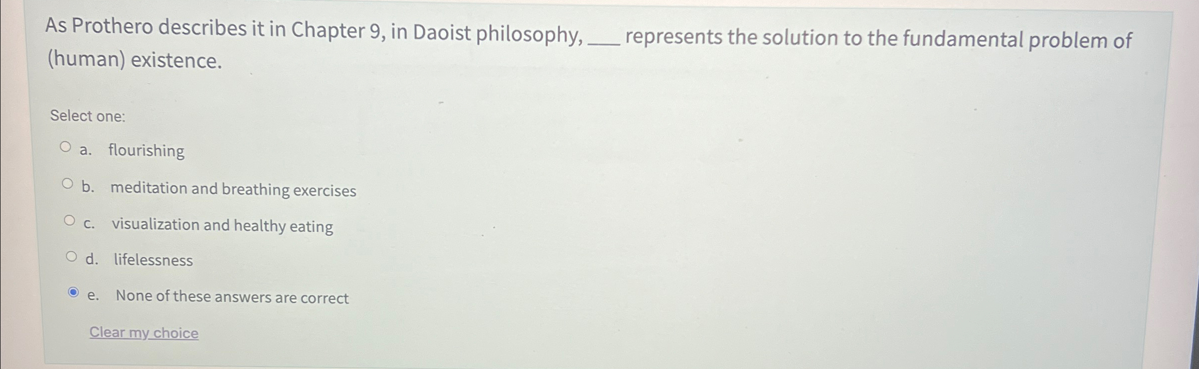 Solved As Prothero describes it in Chapter 9, ﻿in Daoist | Chegg.com