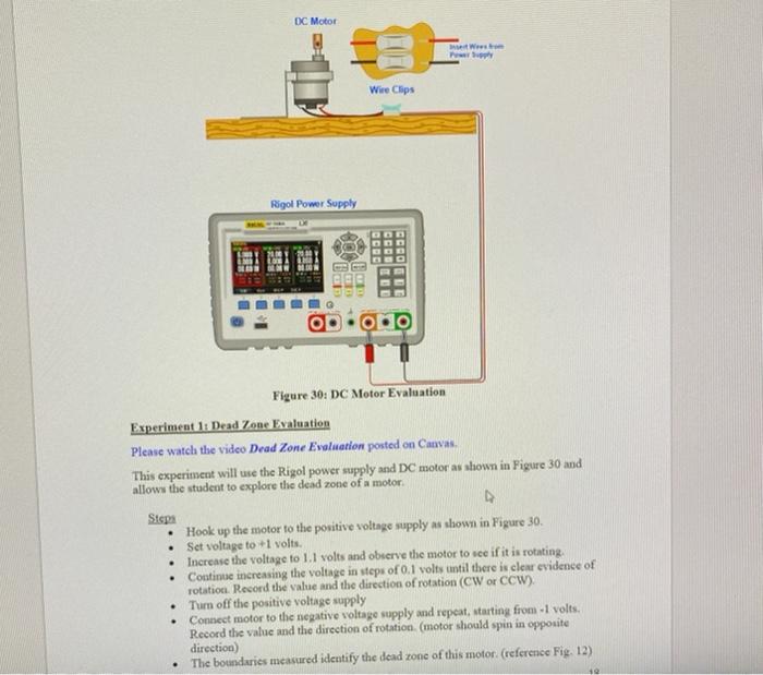 Solved DC Motor Web Wire Clips Rigol Power Supply ICEBD EDE | Chegg.com