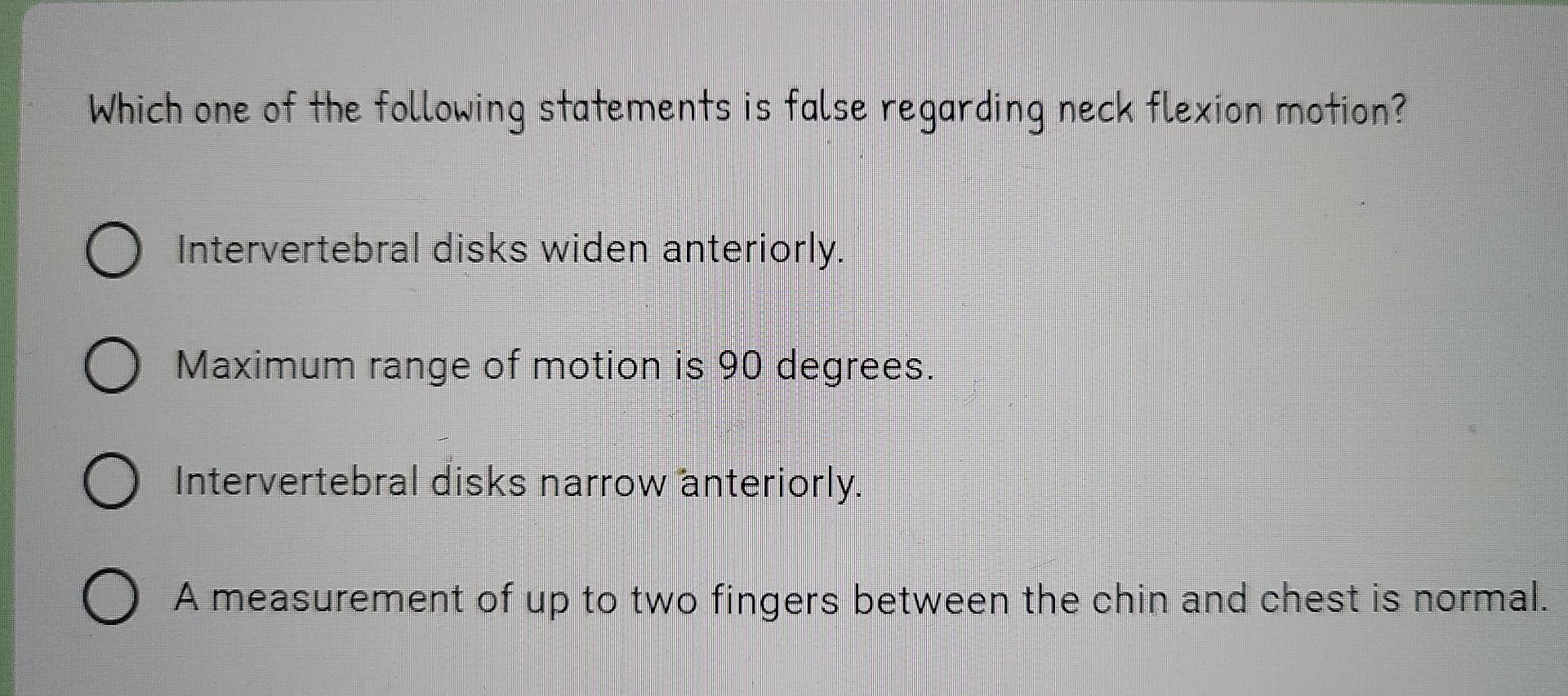 Normal Neck Range Of Motion