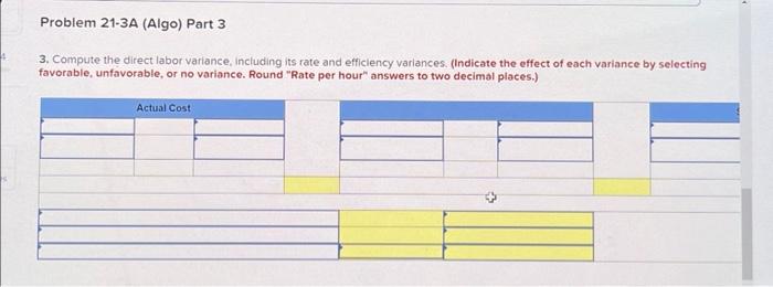 Solved Required information Problem 21-3A (Algo) Flexible | Chegg.com