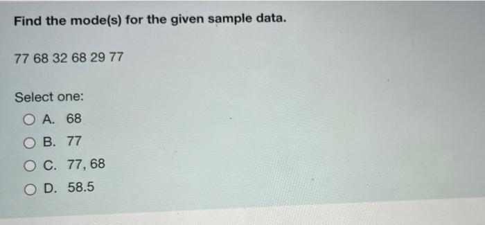 Solved Find the variance for the given data. Round your | Chegg.com
