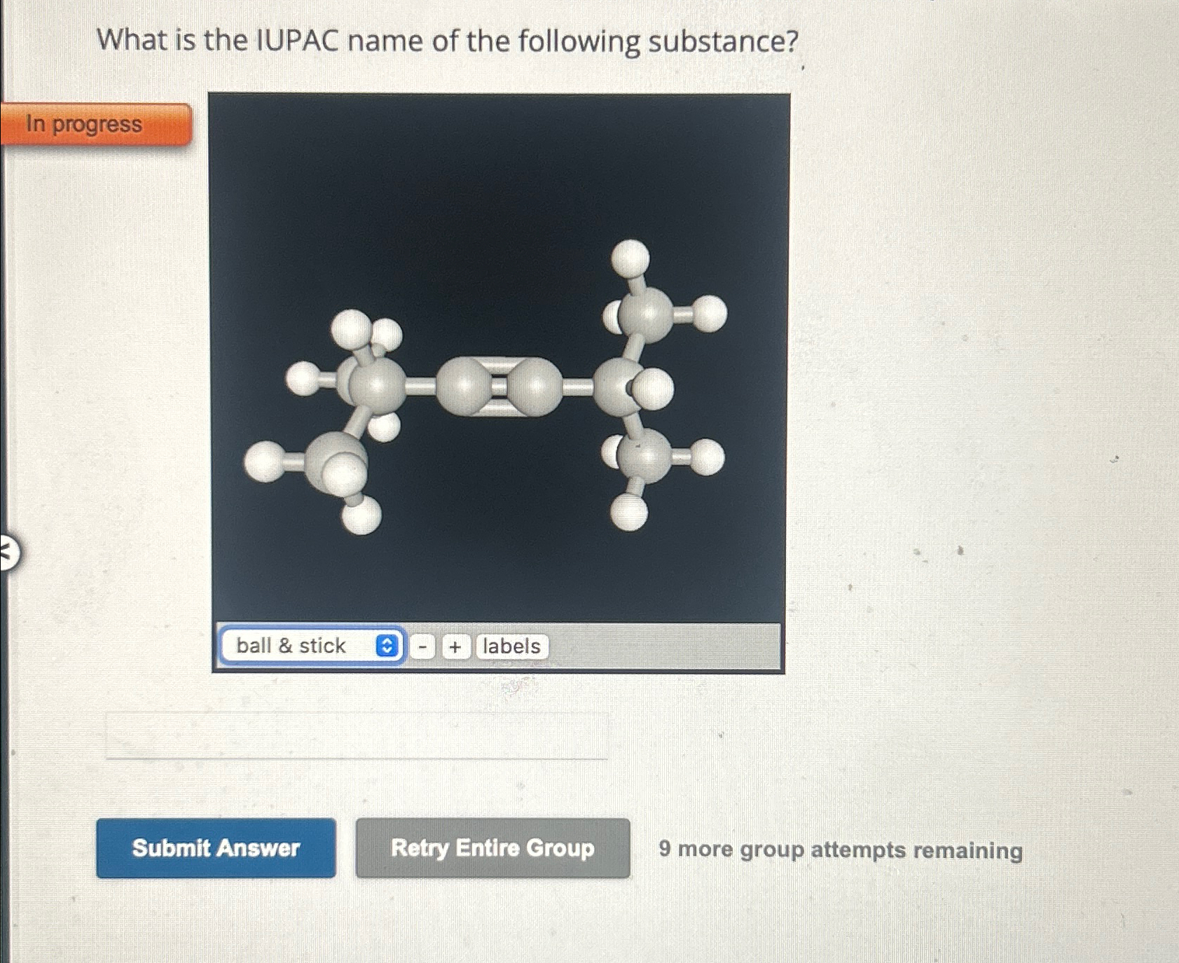 Solved What is the IUPAC name of the following substance?In | Chegg.com
