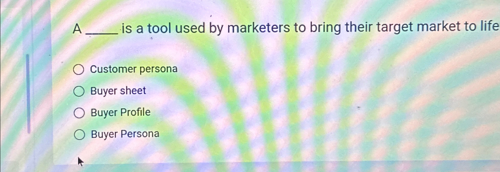 Solved A is a tool used by marketers to bring their target | Chegg.com