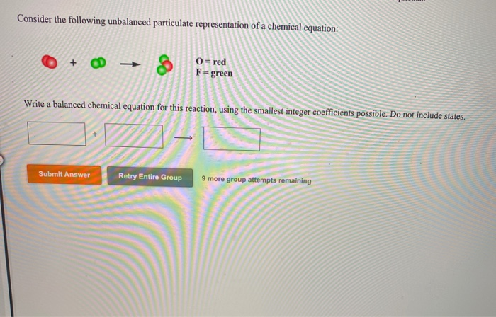 Solved Consider the following unbalanced particulate | Chegg.com