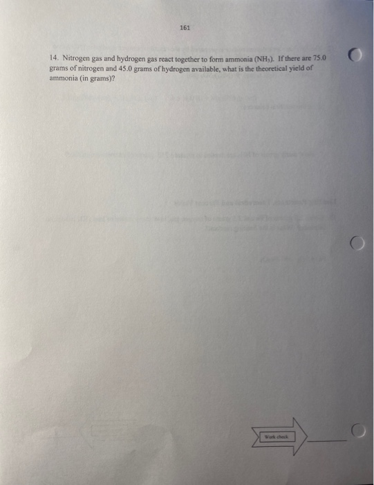 Solved 160 12. The fertilizer ammonium sulfate is prepared | Chegg.com