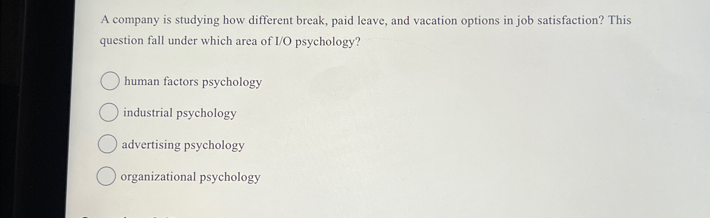 Solved A company is studying how different break, paid | Chegg.com