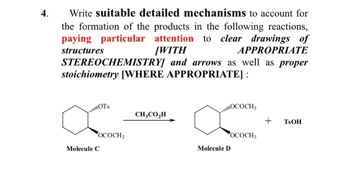 Solved Write suitable detailed mechanisms to account for the | Chegg.com