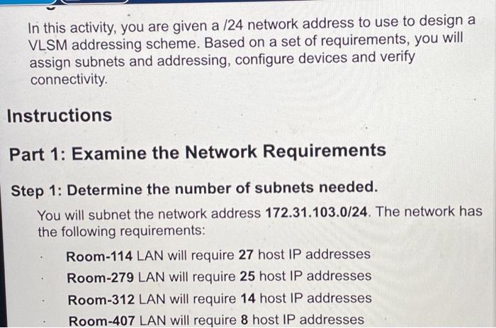 Solved please I need the full commands to configure | Chegg.com