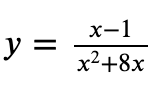 Solved find the derivative of y=x-1x2+8x | Chegg.com