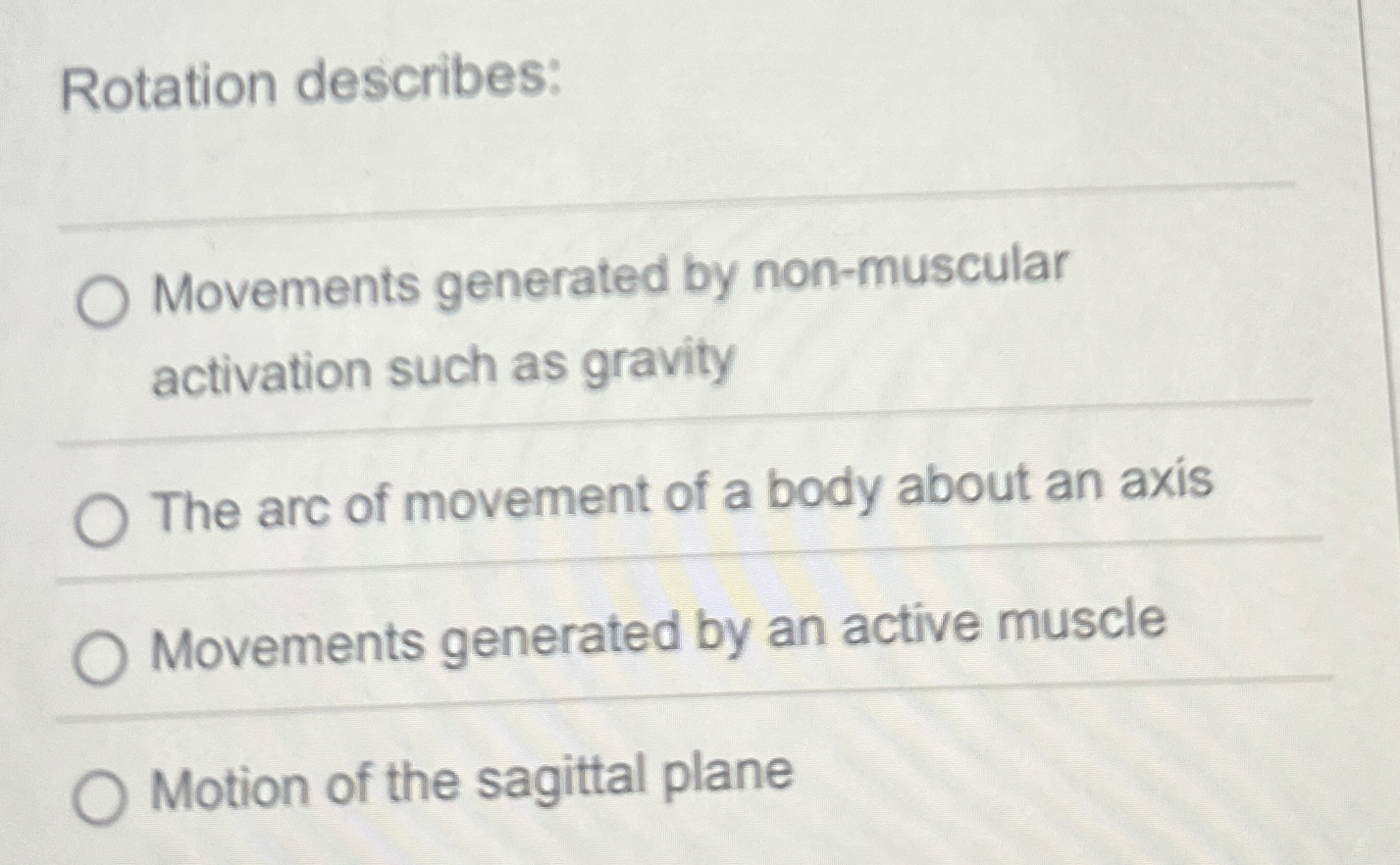 Solved Rotation describes:q,Movements generated by | Chegg.com