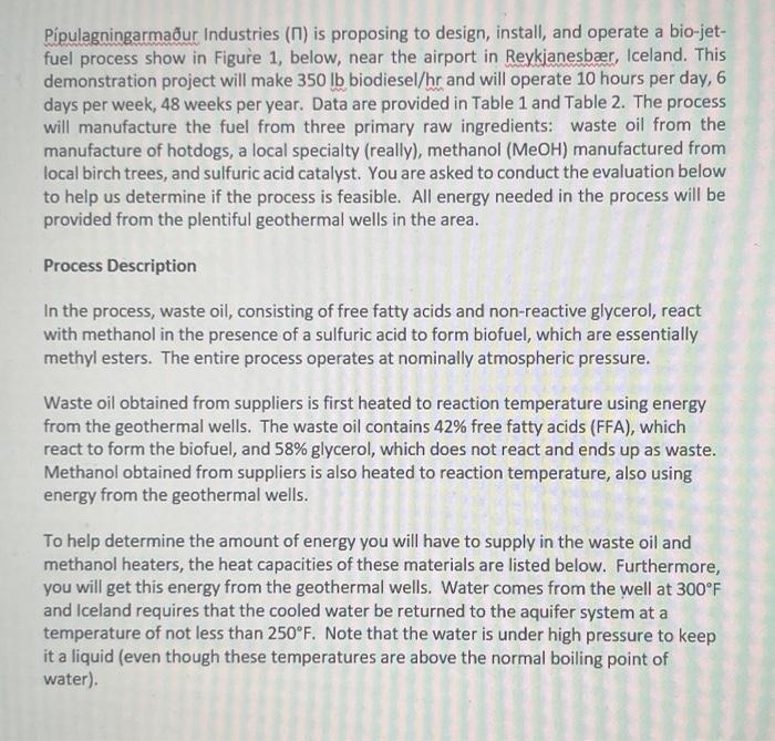 Solved Table 2: Heater data (flows in | Chegg.com