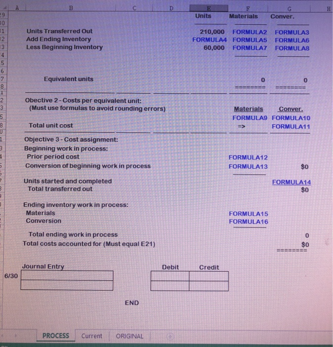 Solved FIFO PROCESS COST Student Name => Section Number => | Chegg.com