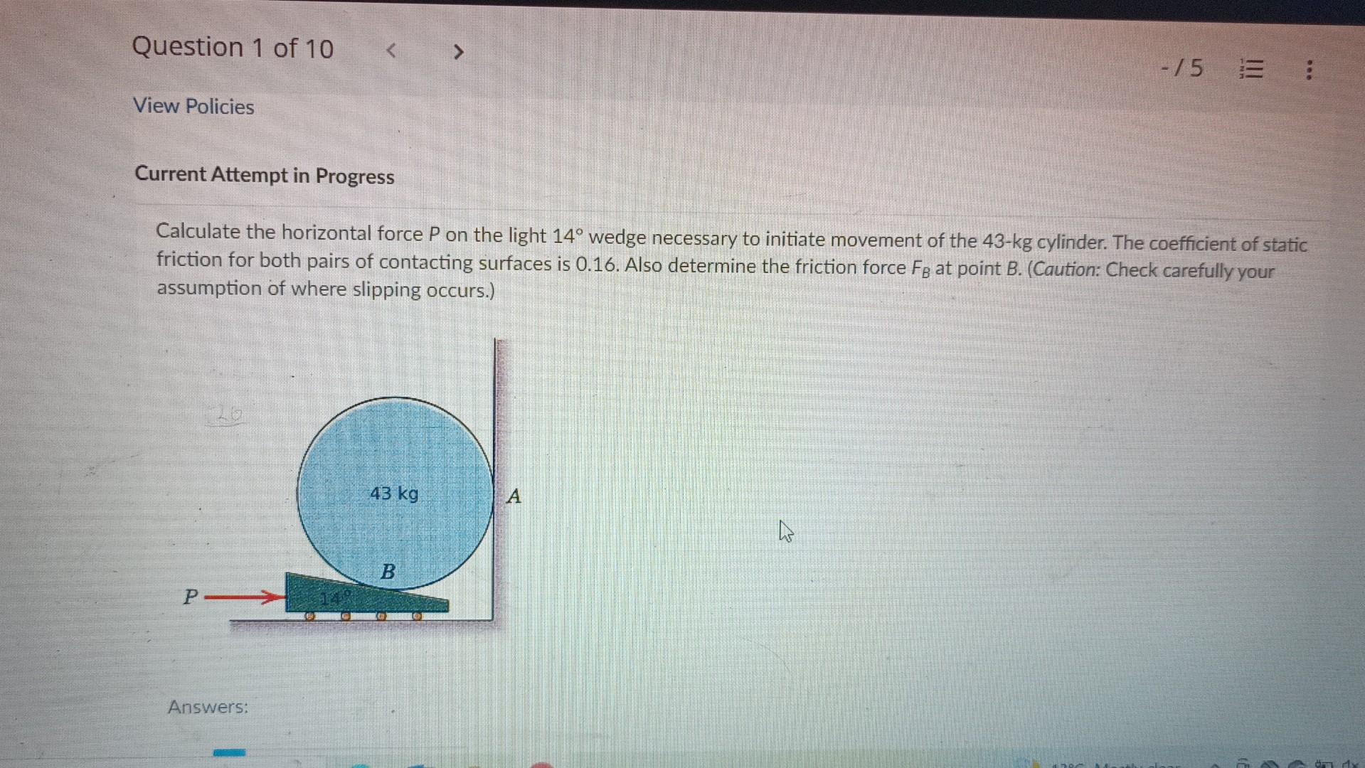 Solved Current Attempt in Progress Calculate the horizontal | Chegg.com